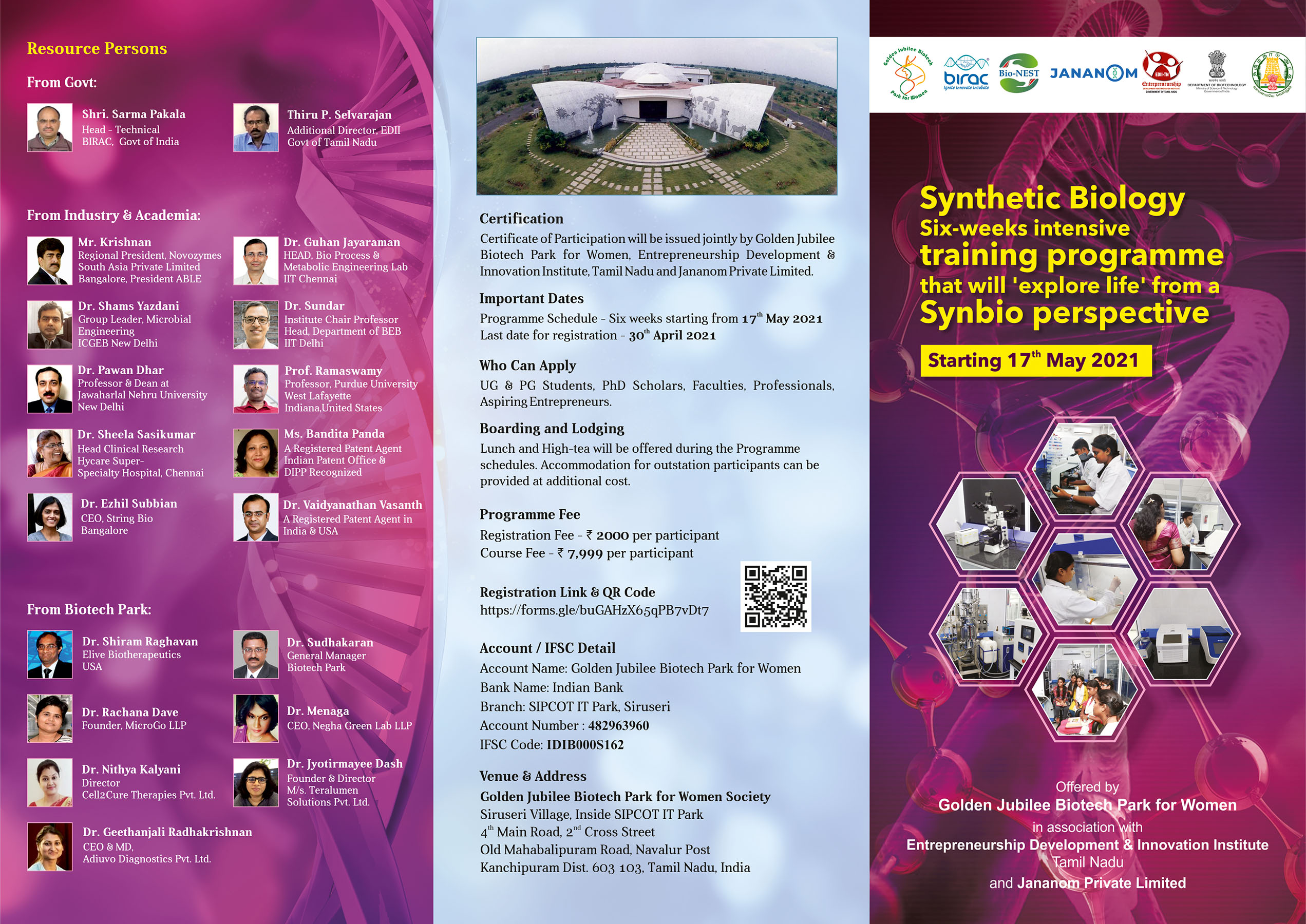 Golden Jubilee Biotech Park for Women Society